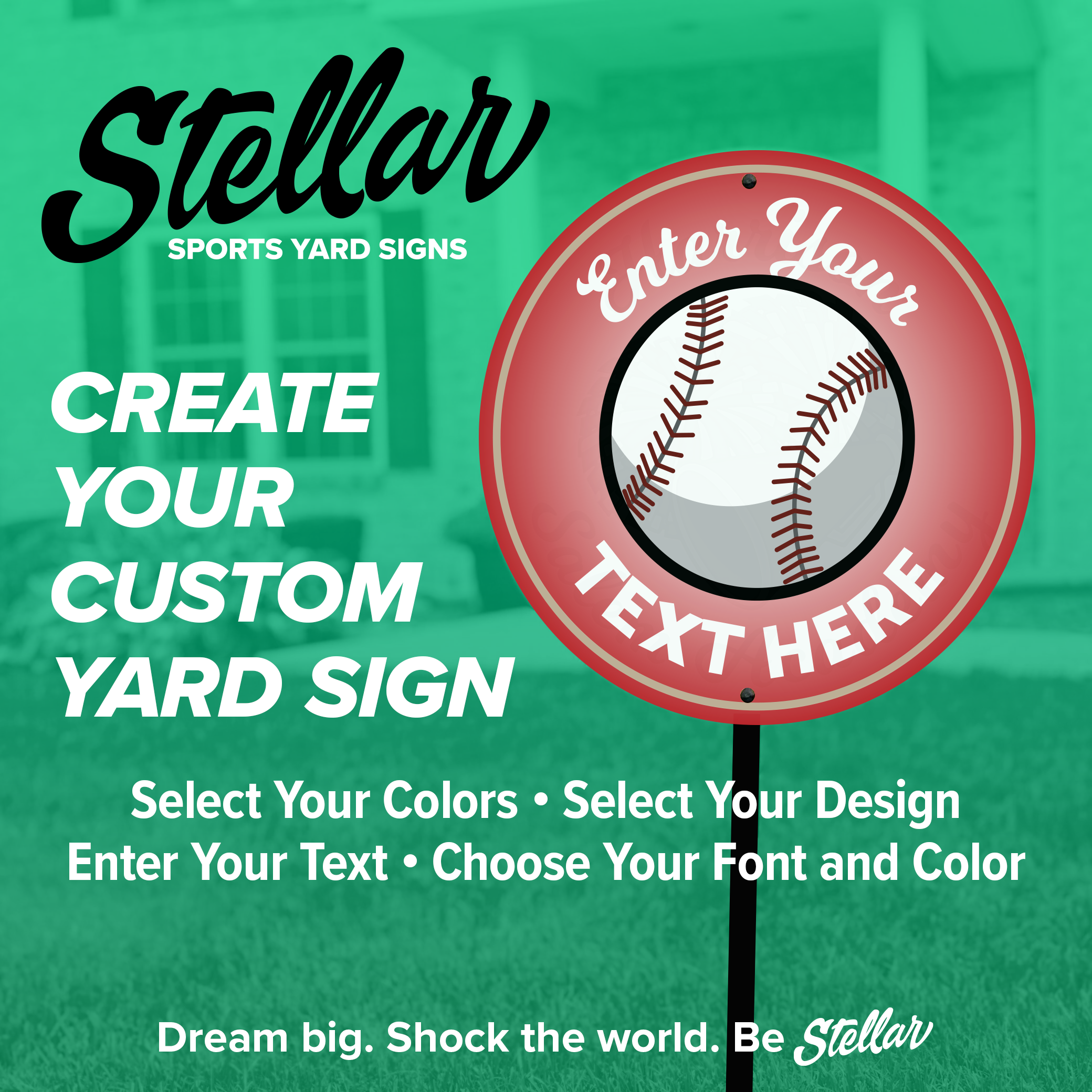 Sports Yard Sign - Baseball – Stellar Sports Yard Signs