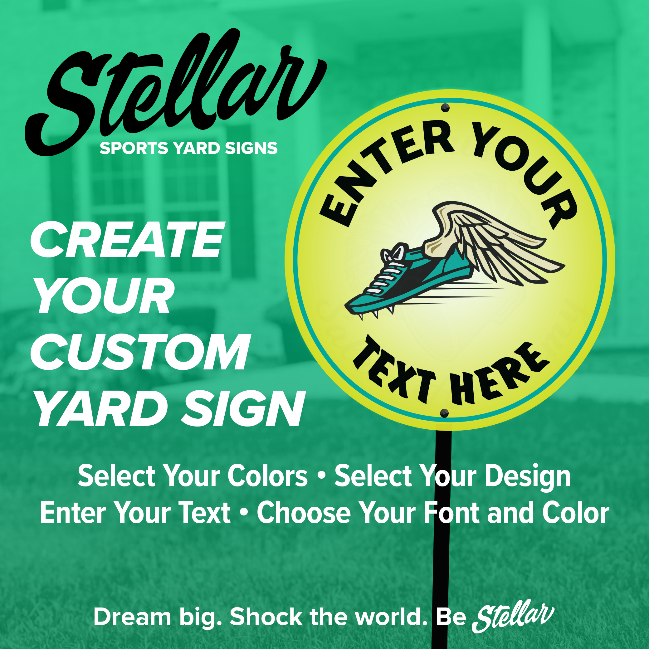 Sports Yard Sign - Track – Stellar Sports Yard Signs