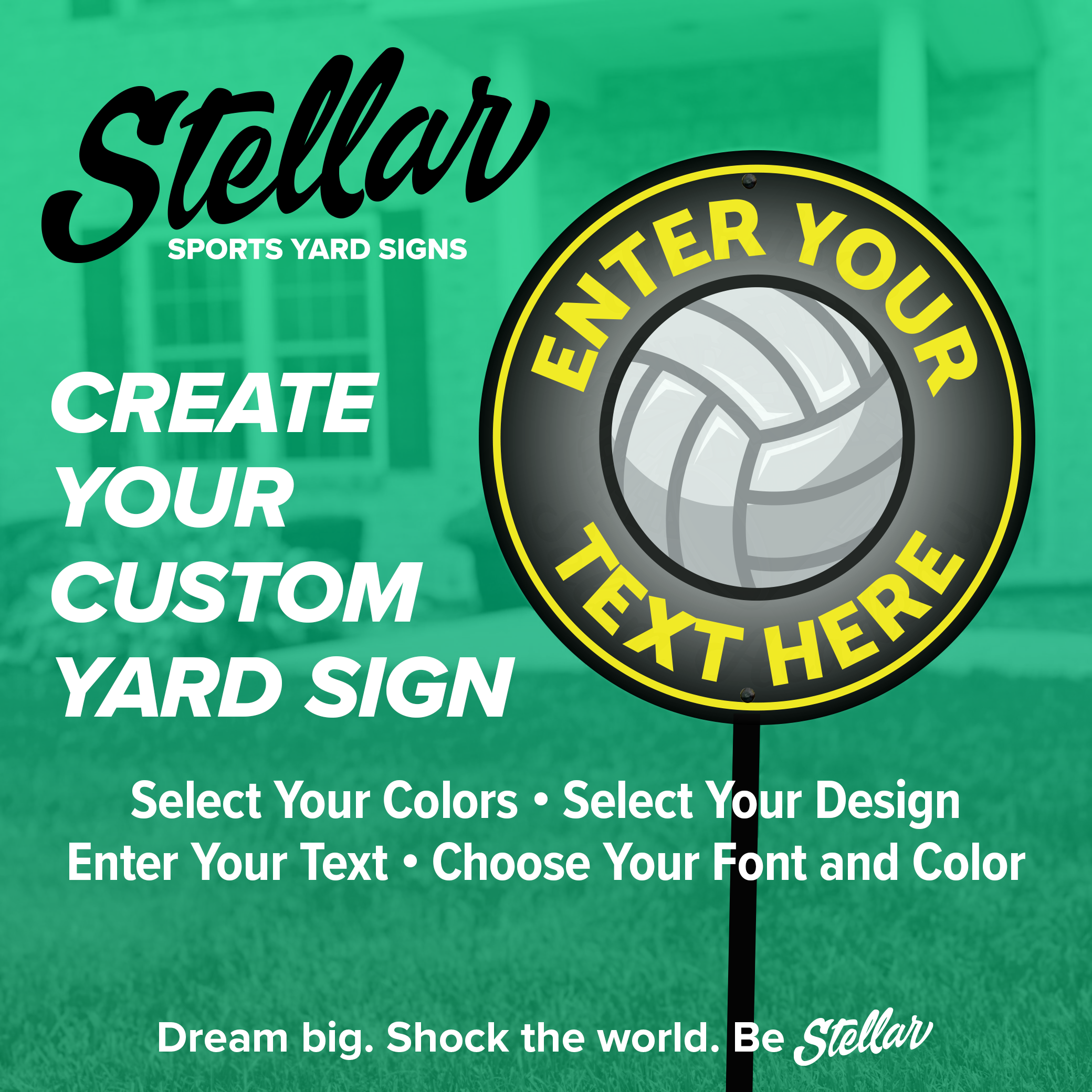Sports Yard Sign - Volleyball – Stellar Sports Yard Signs